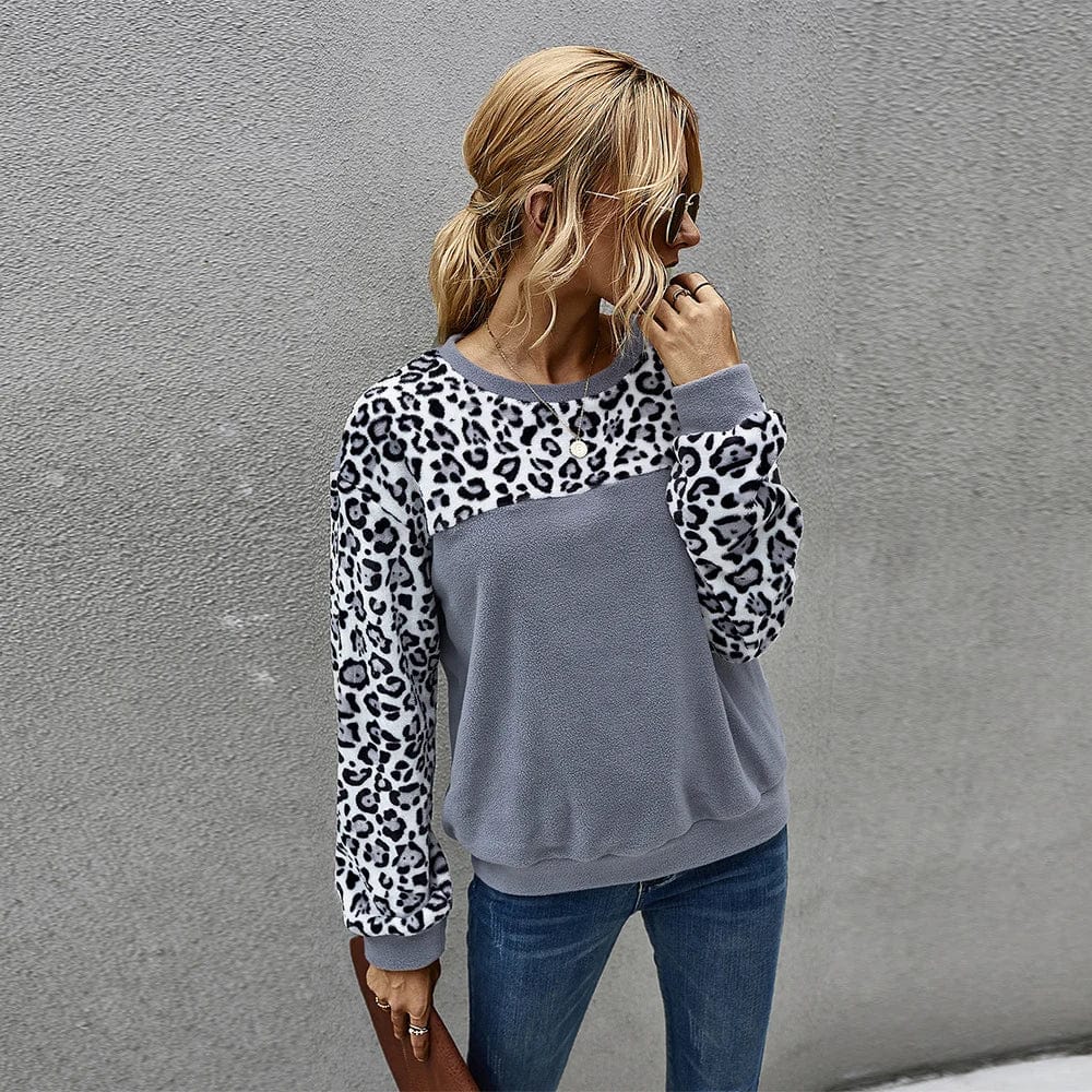 Gray cheetah sweater - Leopard Style